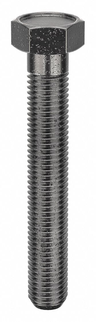 Hex Head Coil Bolt, A, Low Carbon Steel, Plain, 4-1/2 Thread Size ...