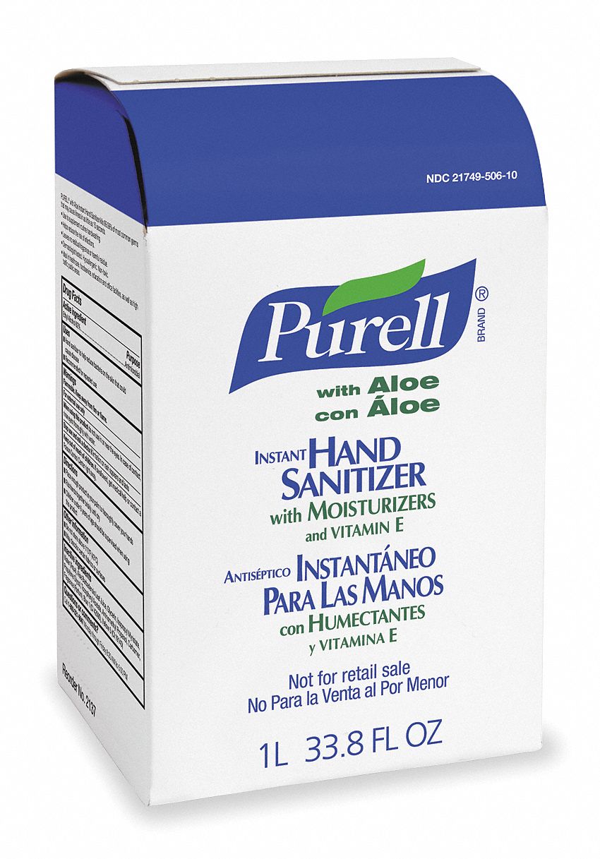 Hand Sanitizer, 1000mL, PK 8 - Grainger