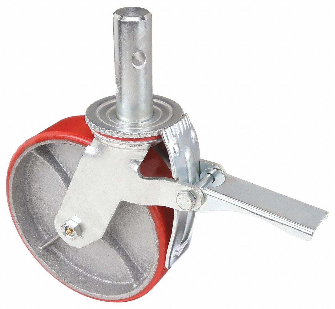 Swivel, 8 in Wheel Dia., Stem Caster - 5VP49|5VP49 - Grainger