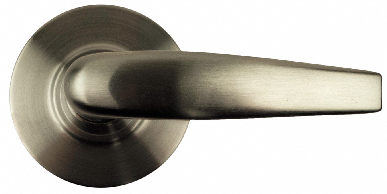 Lever, Mechanical, Heavy Duty, Keyed Different, Satin Chrome, 2 3/4 in ...