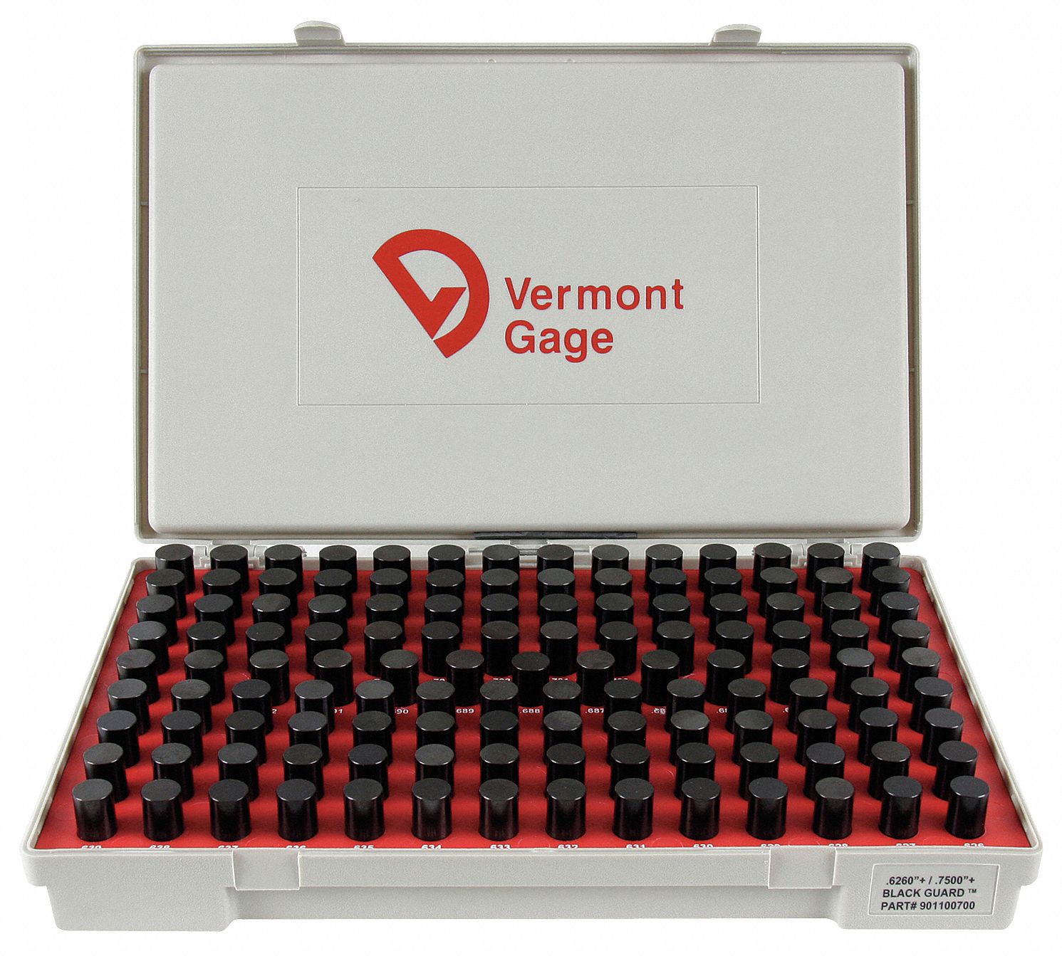 VERMONT GAGE, Go (Plus), 0.626 in to 0.75 in, Black Oxide-Coated Pin ...