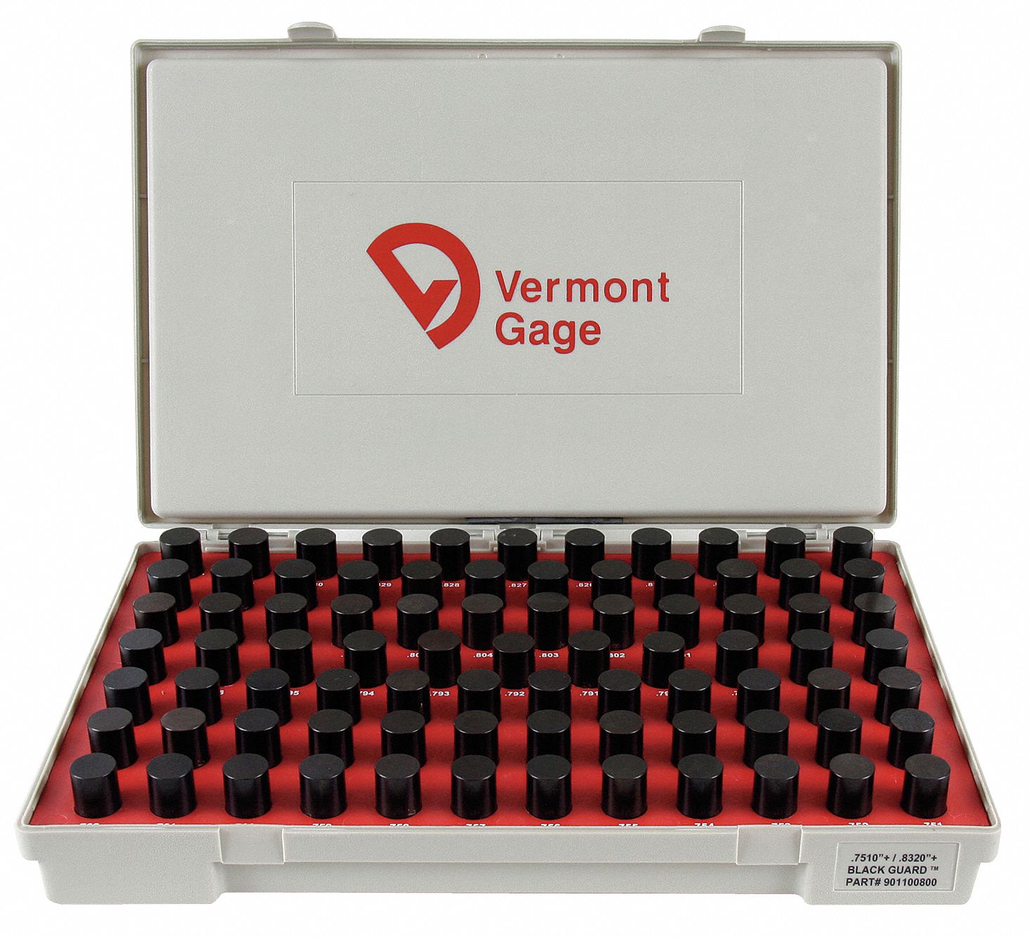 VERMONT GAGE, Go (Plus), 0.751 in to 0.832 in, Black Oxide-Coated Pin ...