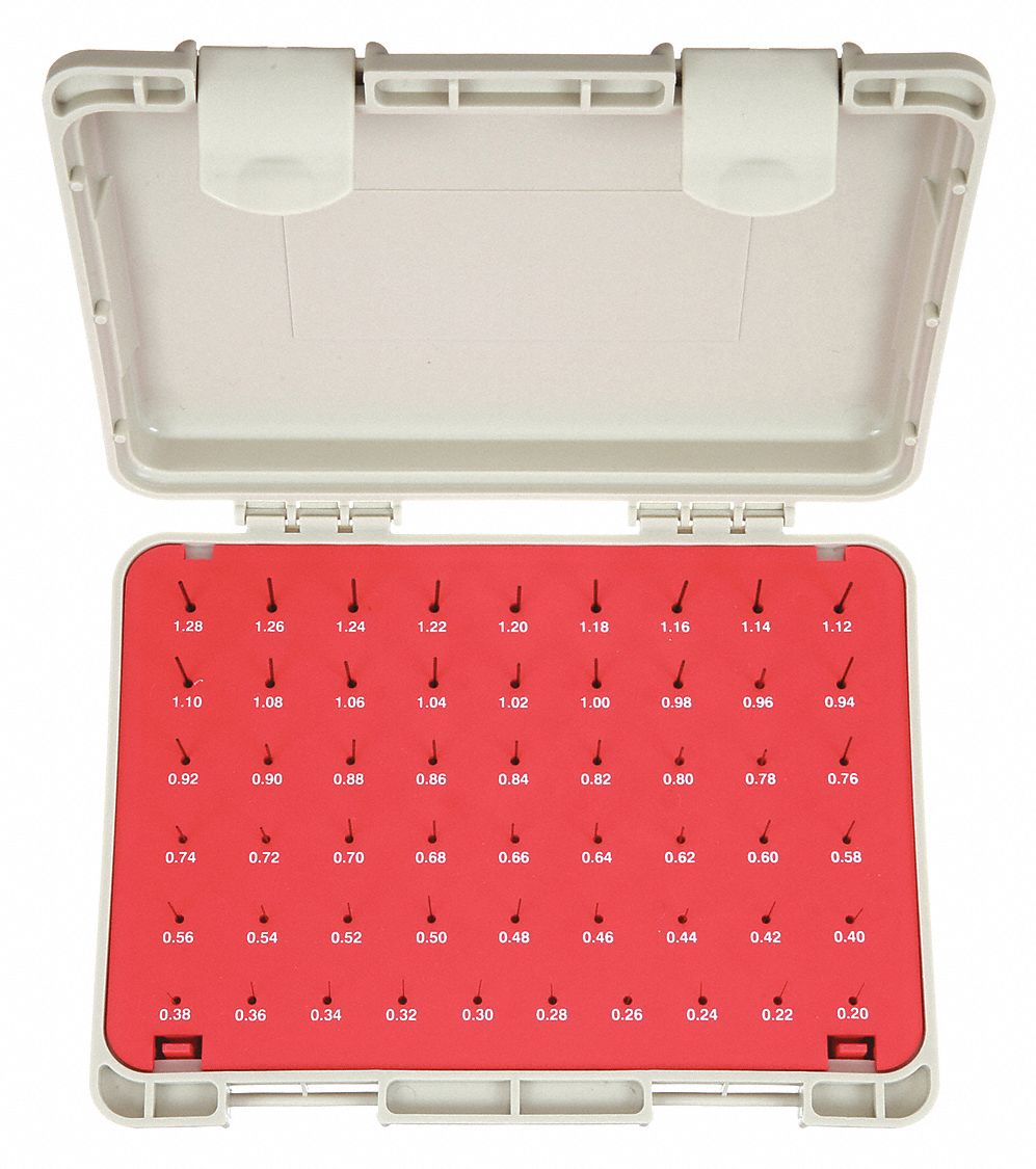 VERMONT GAGE, Go (Plus), 0.2 mm to 1.28 mm, Black Oxide-Coated Pin ...