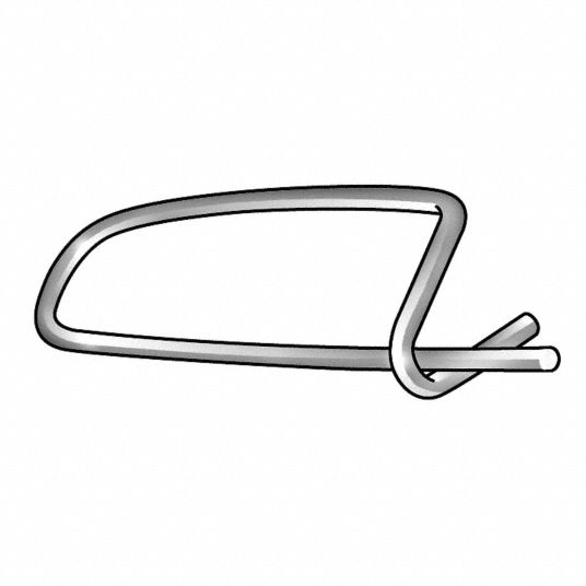 GRAINGER APPROVED Safety Pin, Standard Duty Without Coil, Carbon Steel ...