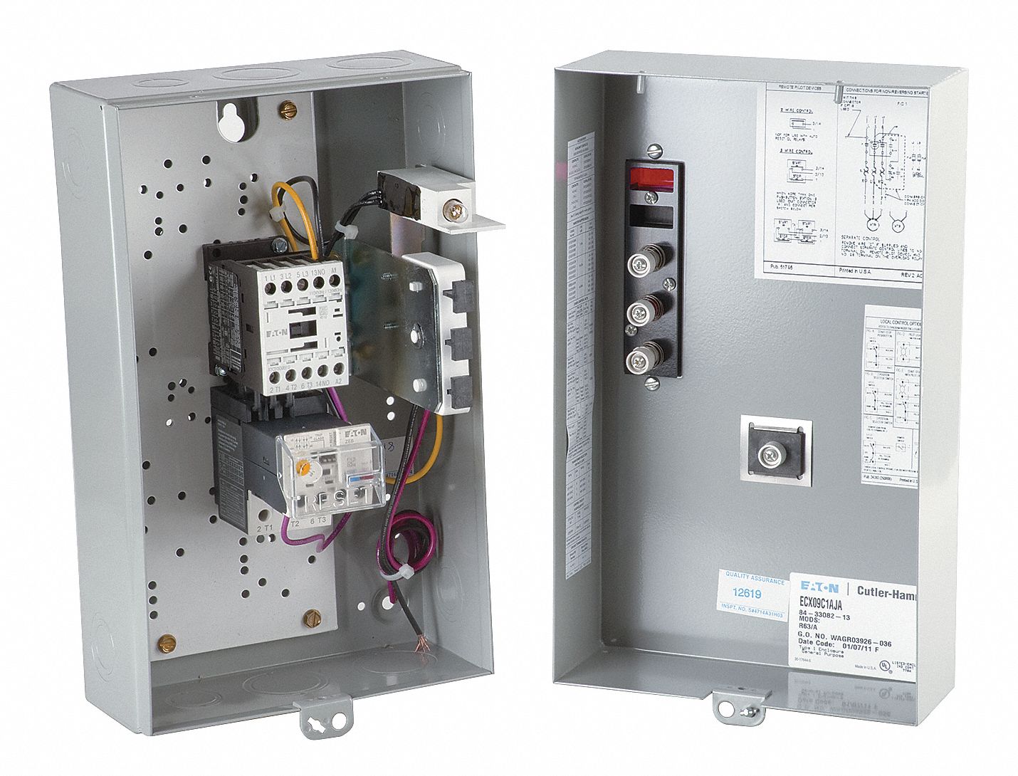 EATON Nonreversing IEC Magnetic Motor Starter, 240V AC, Overload Relay ...