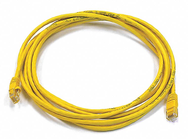 MONOPRICE Cable Ethernet, 5e, 10 pies, RJ45, RJ45, Color Amarillo ...