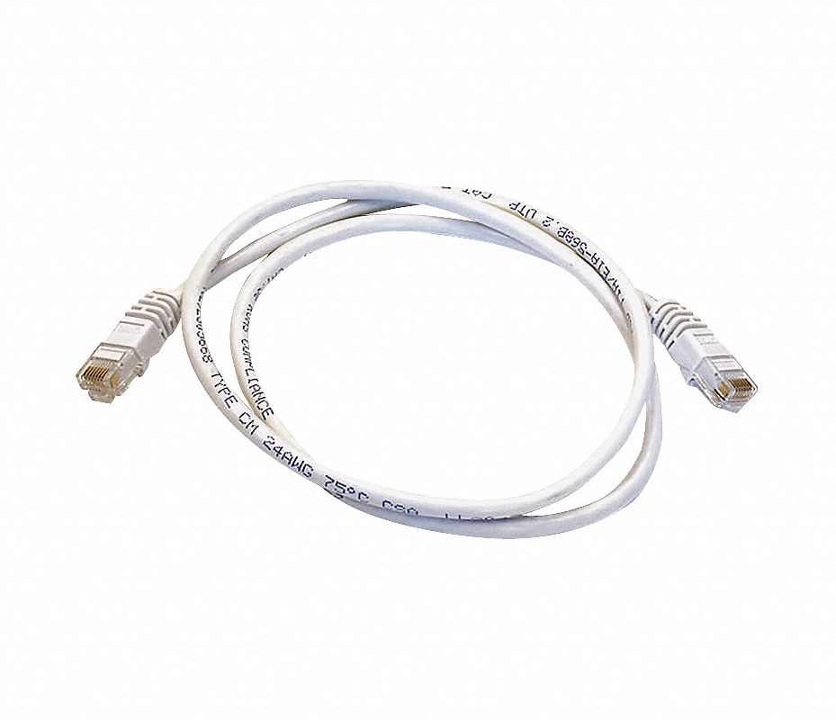 MONOPRICE Cable Ethernet, 6, 3.0 pies, RJ45, RJ45, Color Blanco - 5VZL0 ...