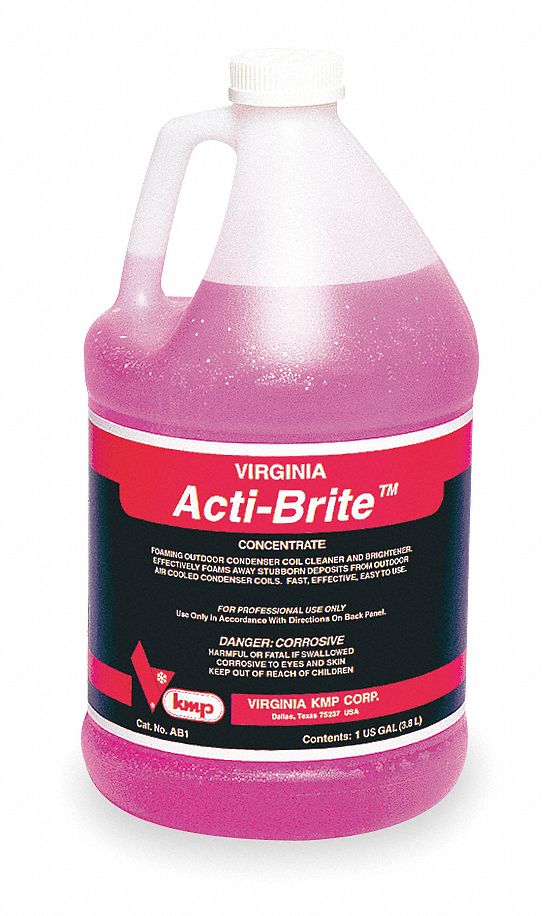 Condenser Cleaner, 5 gal, Pink Color, 1 EA - Grainger