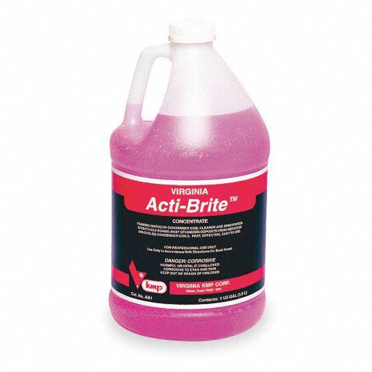 VIRGINIA KMP, 5 gal, Pink, Coil Cleaner - 4E841|AB-5 - Grainger