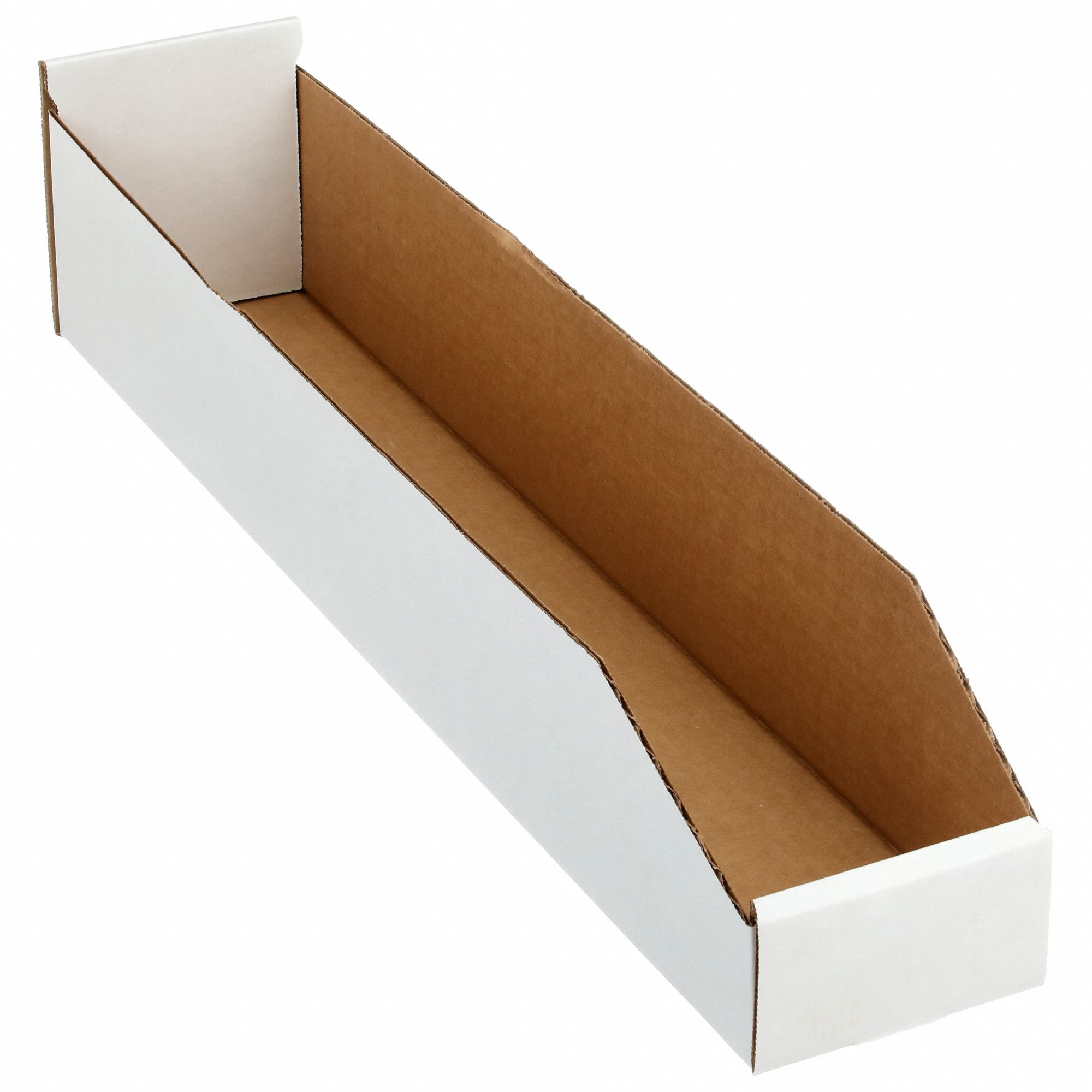 PACKAGING CORPORATION OF AMERICA CORRUGATED SHELF BIN, 23 IN OVERALL L ...