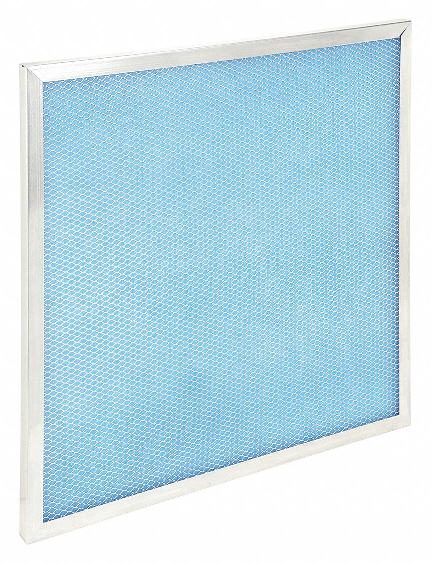 24 in x 24 in x 1 in, MERV 5, Washable Electrostatic Air Filter - 6W733 ...