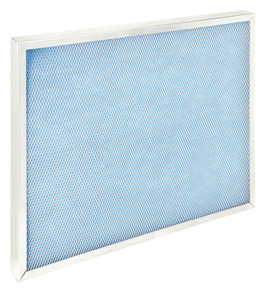 25 in x 20 in x 2 in, MERV 5, Washable Electrostatic Air Filter - 5W901 ...