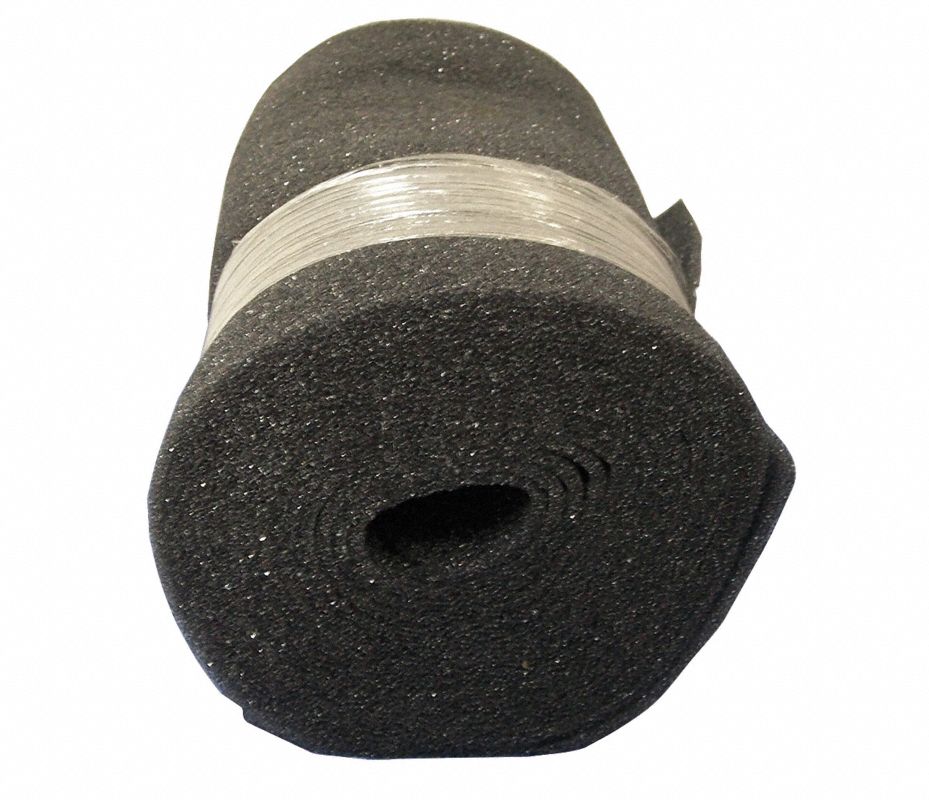 GRAINGER Rollo de Filtro de Aire Espuma Negro Menor que 5 MERV 36" x 25 ...