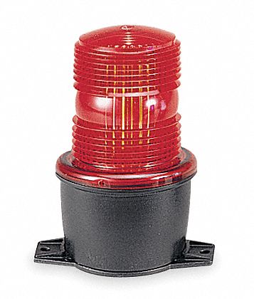 FEDERAL SIGNAL, Red, 12 to 48V DC, Warning Light - 5WF95|LP3T-12-48R-M1 ...