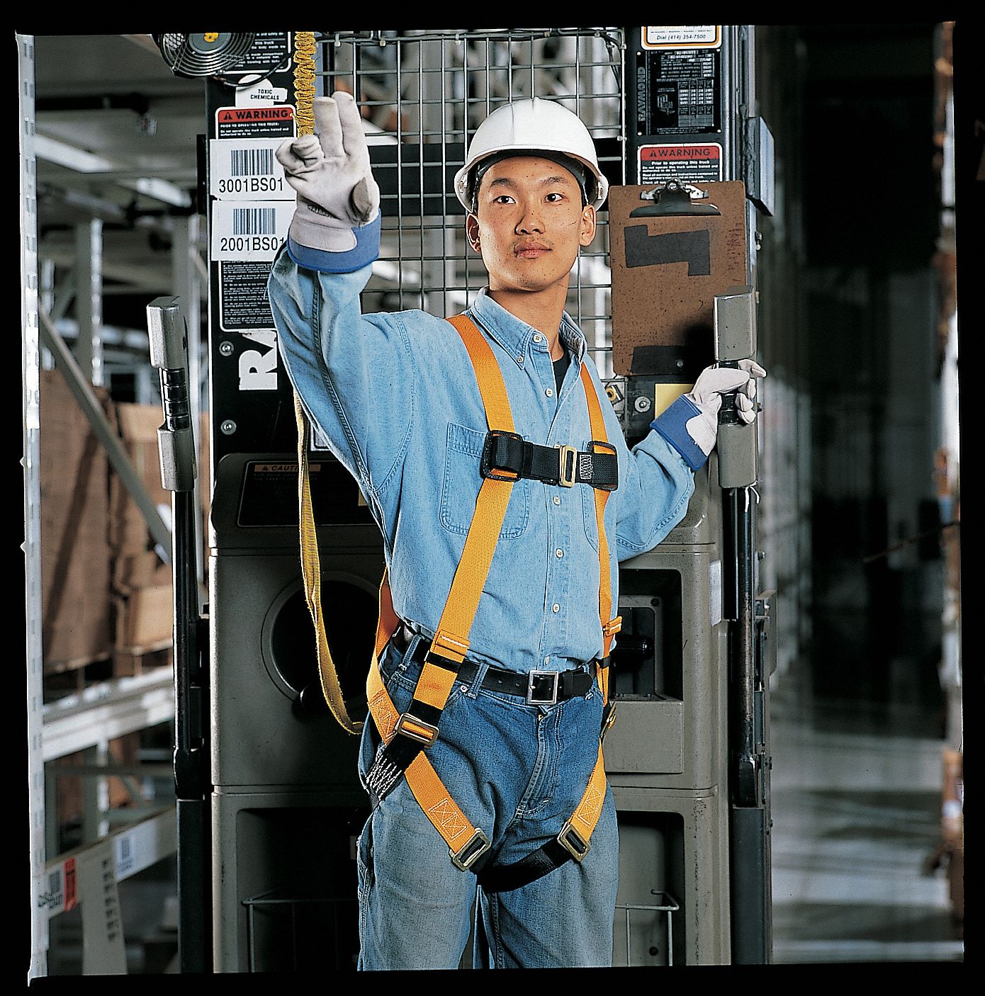 HONEYWELL MILLER Full Body Harness, Unversl, 400lb, Blk/Orng - 5WG55 ...