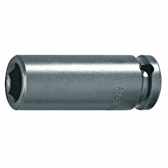 Impact Socket, Drive Type Square, Drive Size 1/4 in - Grainger