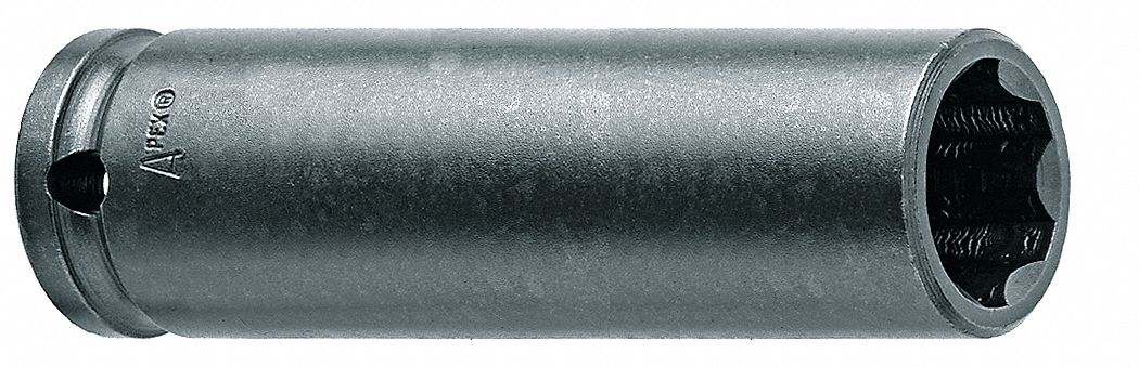 Impact Socket, Drive Type Square, Drive Size 1/2 in - Grainger