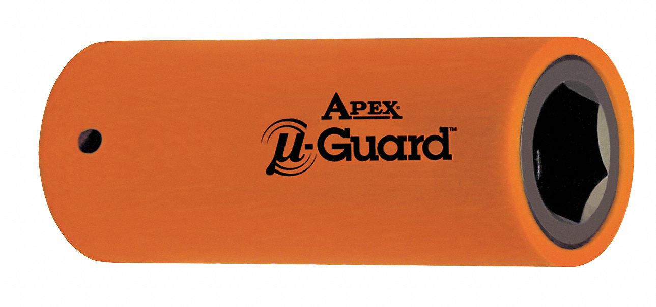 APEX, Magnetic, 3/8 in Drive Size, Power Socket - 5WGP0|UG-M-8MM23 ...