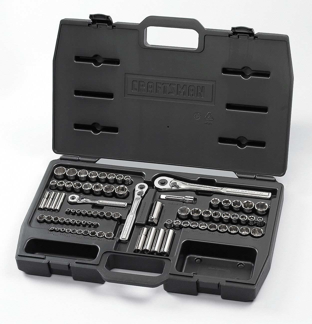 Socket Set Square Drive Size 3 8 In 1 2 In Grainger