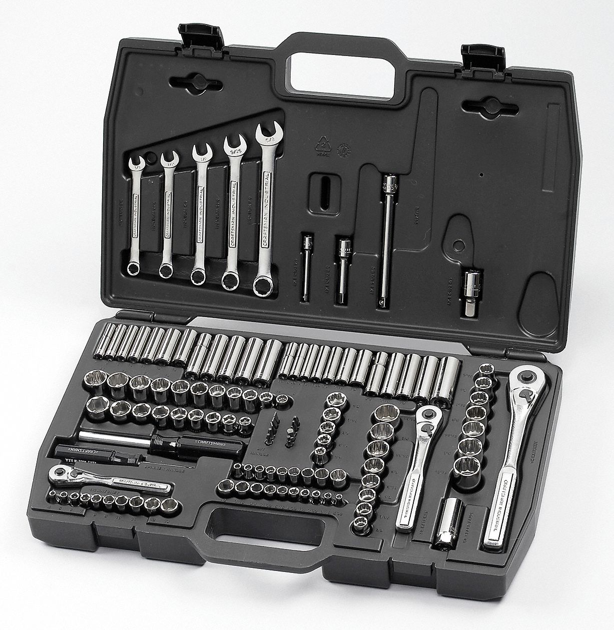 Socket Set, Square, Drive Size 1/4 in, 3/8 in, 1/2 in - Grainger