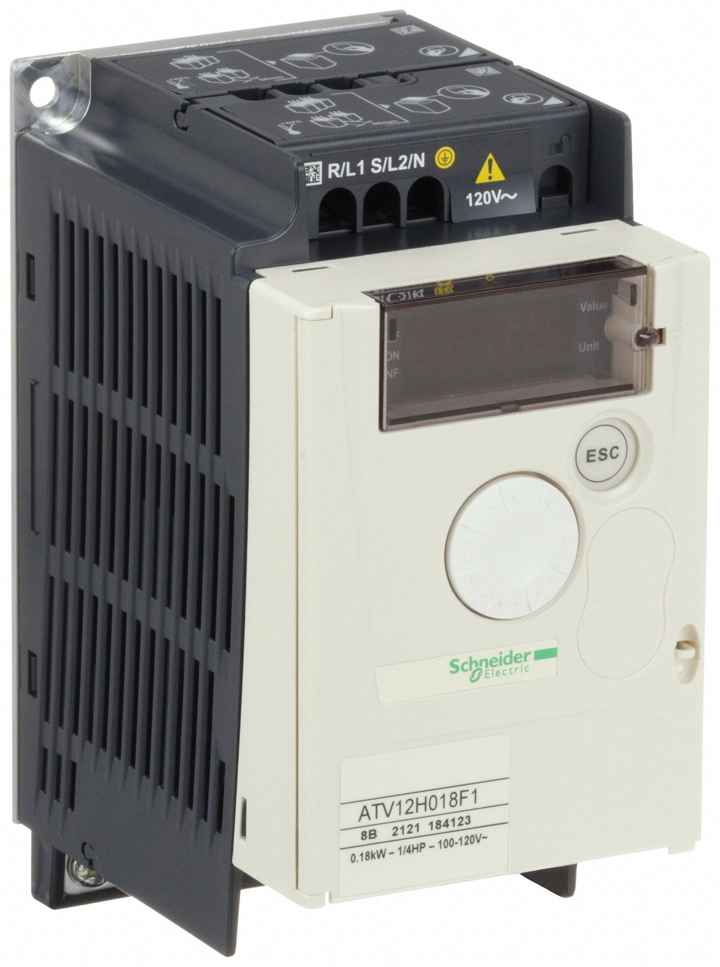 SCHNEIDER ELECTRIC, 100 to 120V AC, 1/4 hp Max Output Power, Variable ...