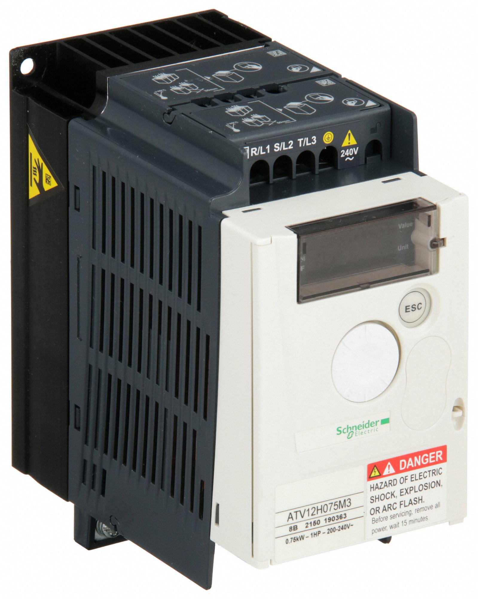 SCHNEIDER ELECTRIC, 200 to 240V AC, 1 hp Max Output Power, Variable ...