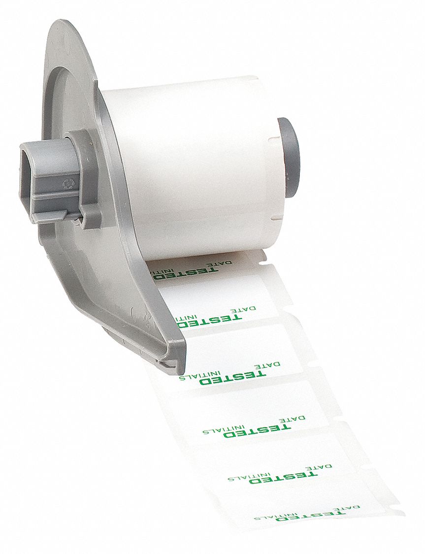 Tested, 1 1/2 in x 3/4 in, Precut Label Roll - 5WKN3|M71-30-423-TEST ...