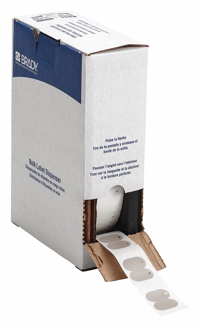 1 13/64 in x 3/4 in, Polyethylene, Precut Tag Roll - 5WKZ5|BM71-111-145 ...