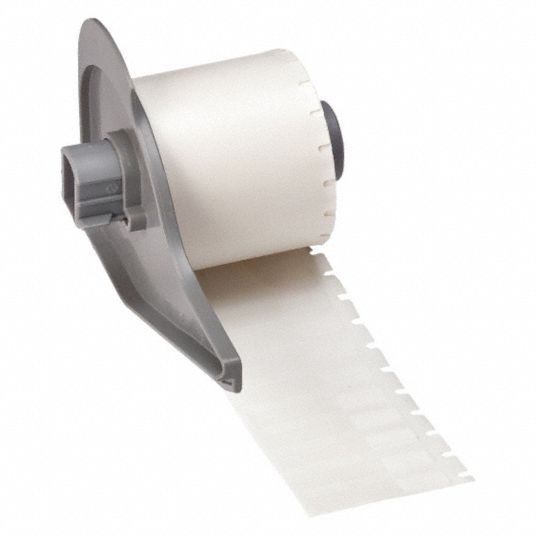 1 1/2 in x 1/4 in, Vinyl, Precut Label Roll - 5WLE8|M71-28-427 - Grainger