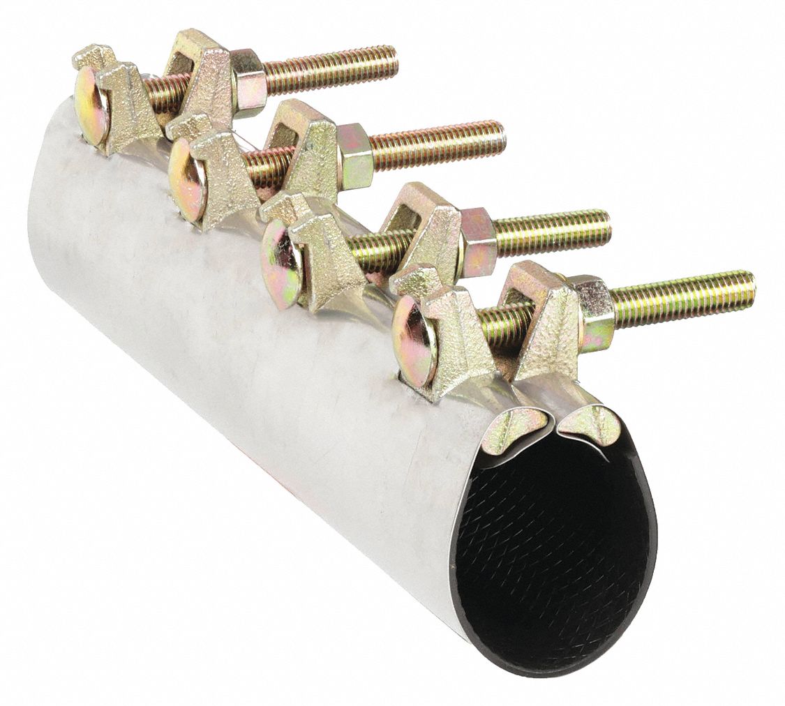 For 2 in Pipe, 12 in Overall Lg, Repair Clamp - 5WMR1|330-0812 - Grainger