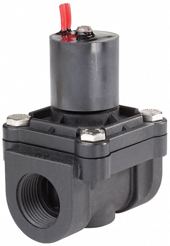 Delrin Solenoid Valve, 2-Way/2-Position Valve Design, Normally Closed ...