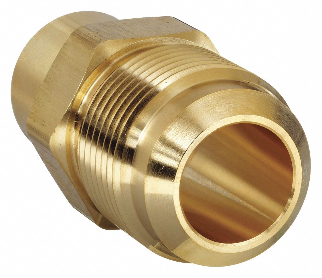 3/4 in OD x 3/4 in OD Fitting Size, Fitting/Flared, Flared Fitting ...