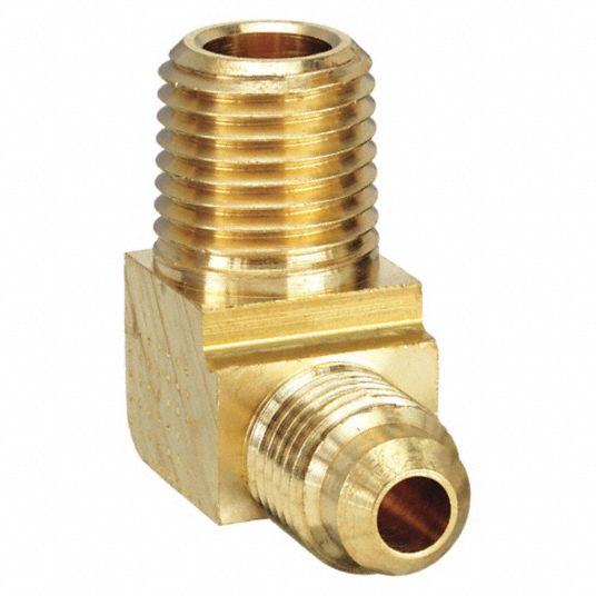 1/4 in OD x 1/4 in Pipe Fitting Size, Flared/Threaded, Extruded Male ...