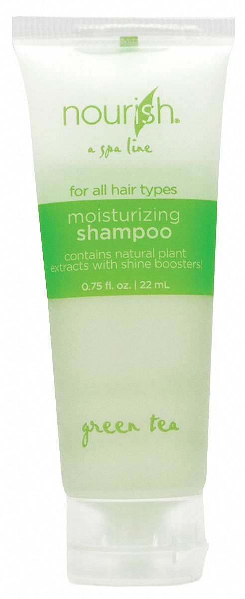 Liquid Shampoo, Green Tea Fragrance, 0.75 oz Tube, 200 PK - Grainger