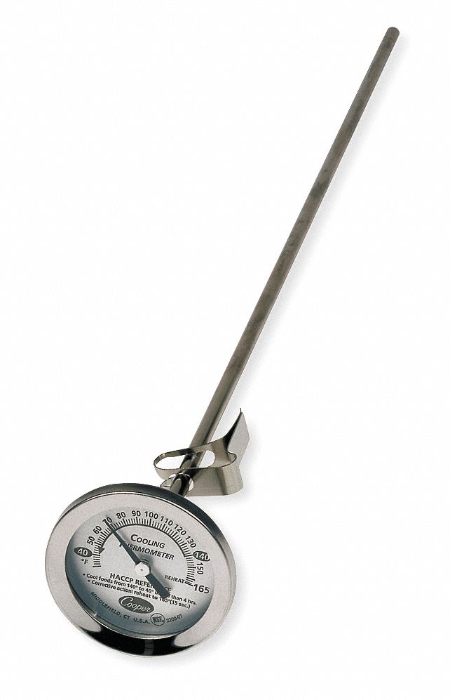 COOPER ATKINS Mechanical Food Service Thermometer: Stem Thermometer, 30 ...