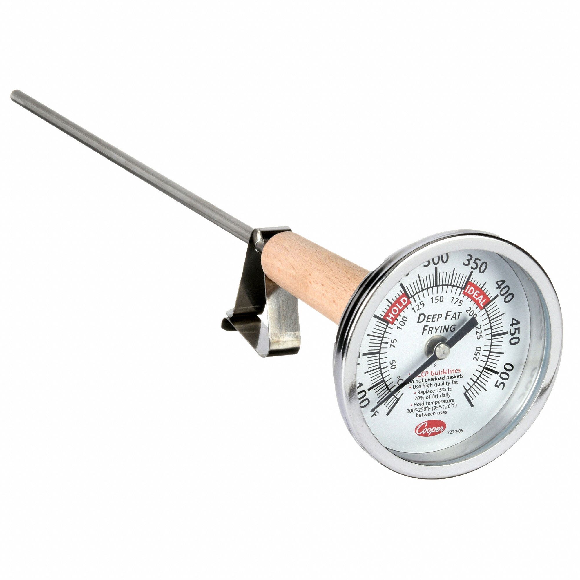 COOPER ATKINS Mechanical Food Service Thermometer: Stem Thermometer, 50 ...