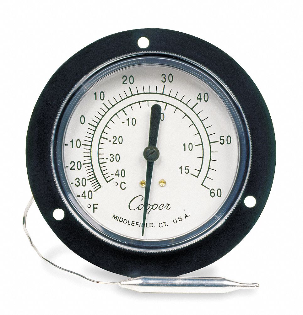 Analog Panel Mount Thermometer - Grainger