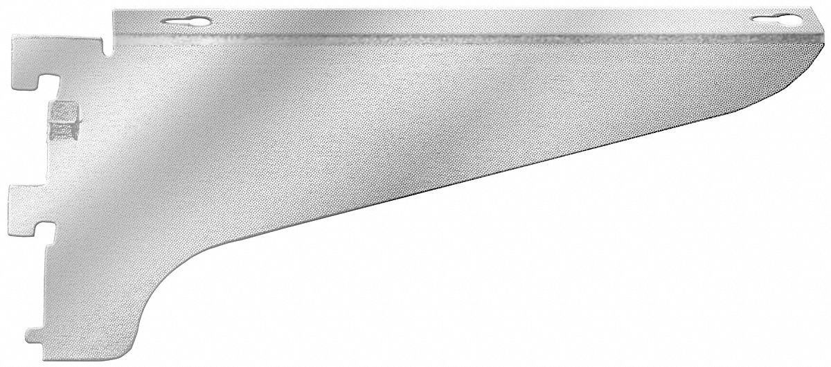Right Flange Shlvng Brkt,16"D,PK12 - Grainger