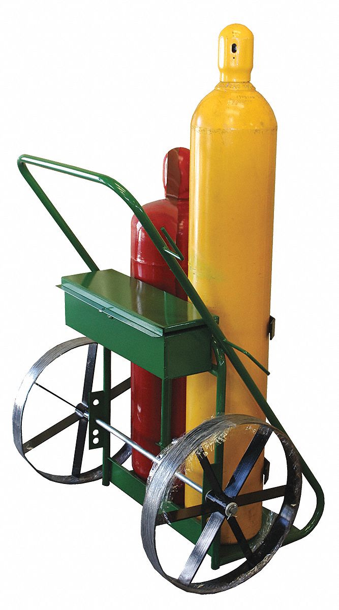 2 Cylinder Capacity, 400 lb Load Capacity, Welding Cylinder Hand Truck ...