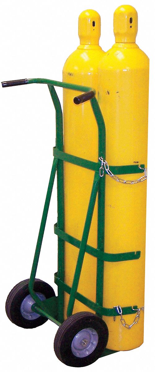 2 Cylinder Capacity, 400 lb Load Capacity, Standard Cylinder Hand Truck ...