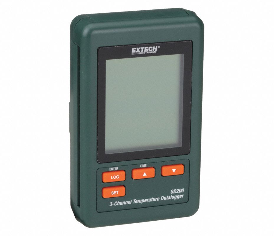 EXTECH Registrador de Datos de Temperatura, 3 Canales - 5WYV8 | SD200 - Grainger México