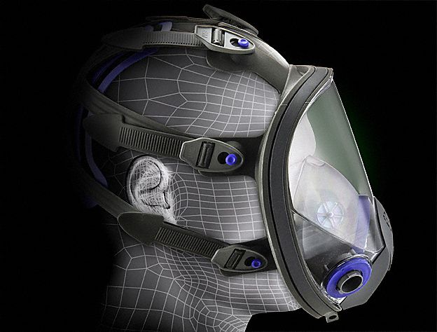 3M Full Face Respirator: Silicone, Bayonet, M Mask Size, Silicone, FF ...