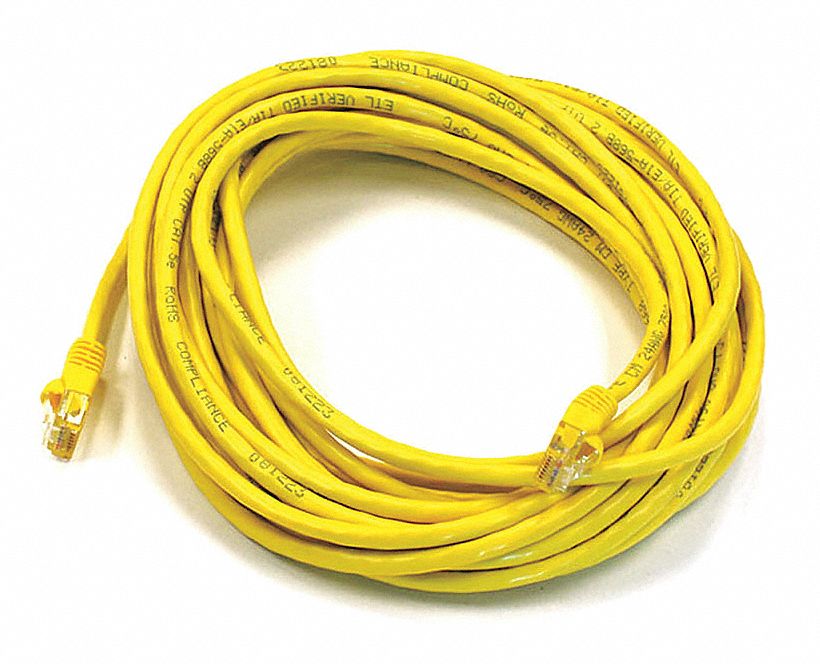 6, RJ45, RJ45, Booted, Booted, Shielded No, 30 ft Length - Patch Cord ...