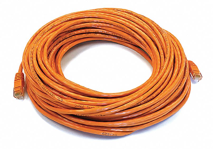 6, RJ45, RJ45, Booted, Booted, Shielded No, 75 ft Length - Patch Cord ...