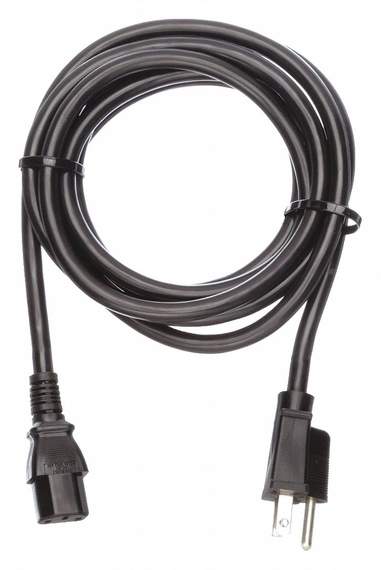 APPROVED VENDOR POWER CORD, 14 AWG WIRE SIZE, 10 FT CORD, IEC C13, 15 A ...