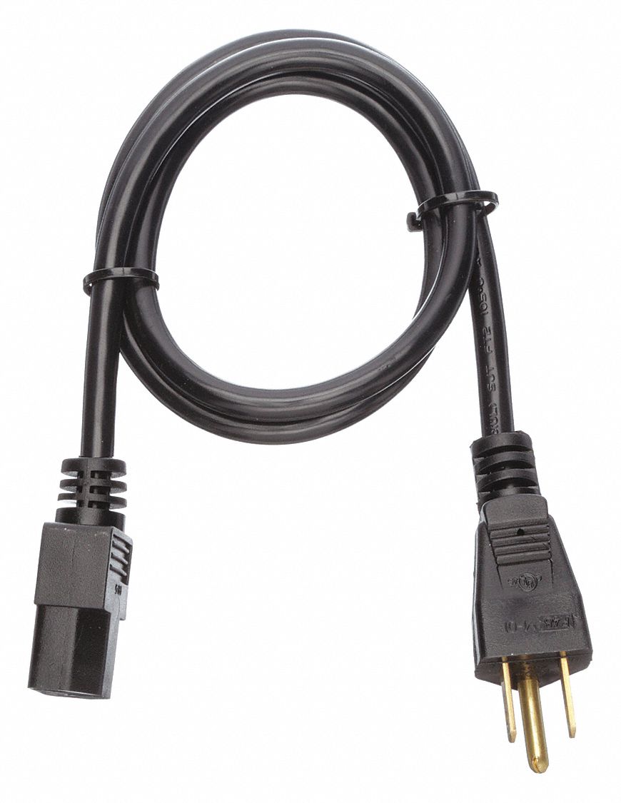 3 ft Lg, NEMA 5-15P Plug, Power Cord - 5XFP0|5XFP0ID - Grainger