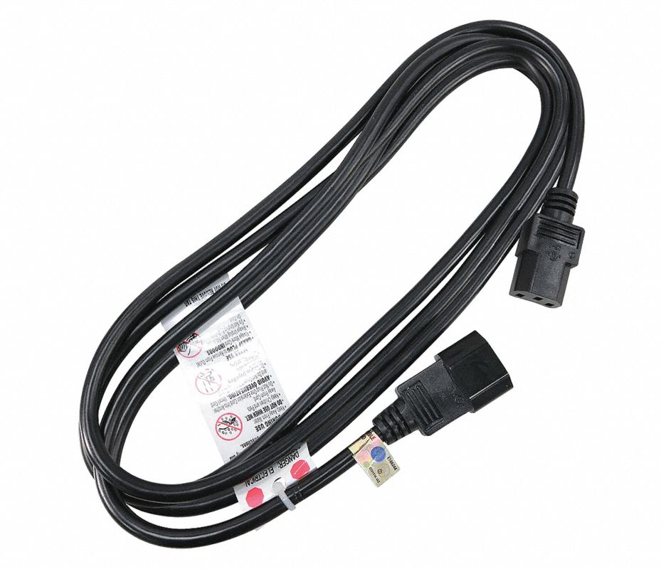 GRAINGER APPROVED Cable de Alimentación de 10 pies, Amperaje Máx. 10 ...