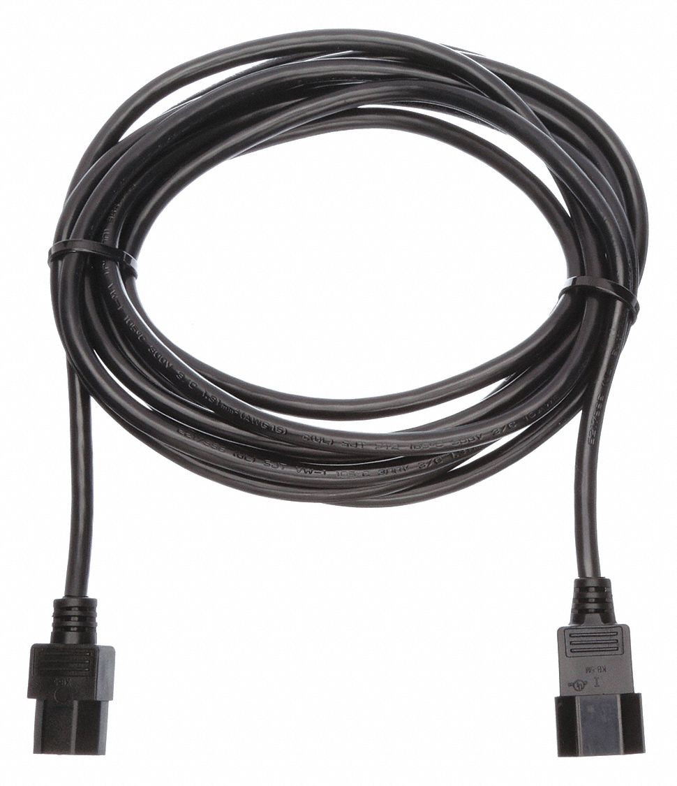 15 ft Lg, IEC C14 Plug, Power Cord - 5XFR8|5XFR8ID - Grainger