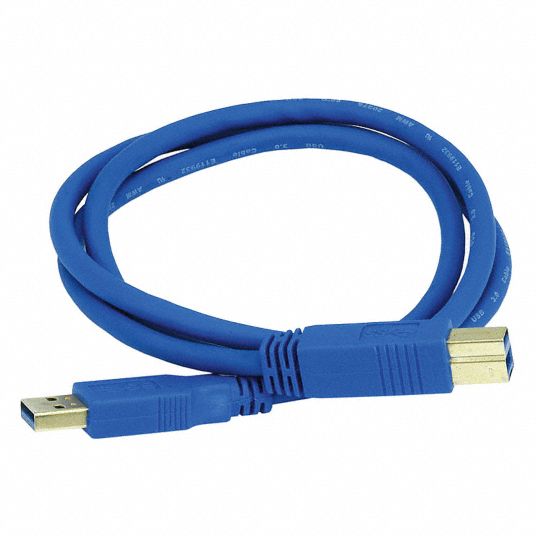 Type A End 1, Type B End 2, USB Cable - 5XFV0|6508 - Grainger
