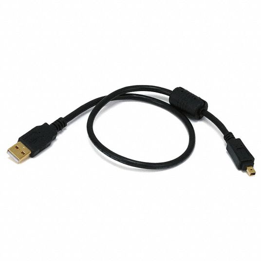 MONOPRICE, Type A End 1, Mini B End 2, USB Cable - 5XFX4|5451 - Grainger
